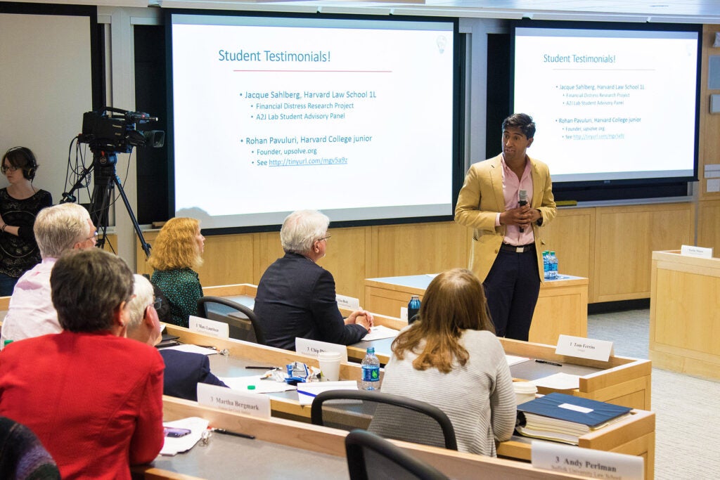 Harvard Law School’s Access to Justice Lab aims to challenge legal ...