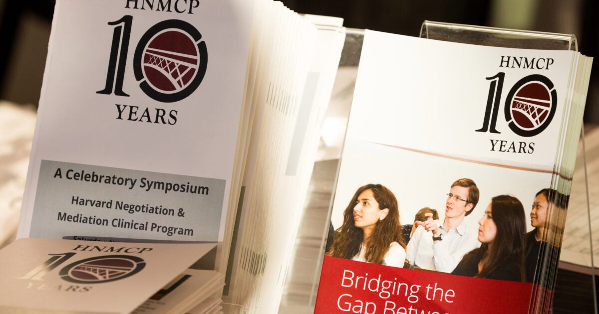 Negotiation and Mediation Clinical Program celebrates 10th anniversary ...