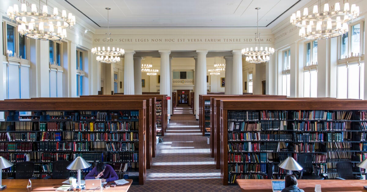 Langdell Reading Room closed until future notice - Harvard Law School ...
