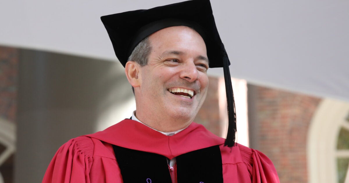 Harvard Law Dean John F. Manning delivers Commencement remarks to the ...