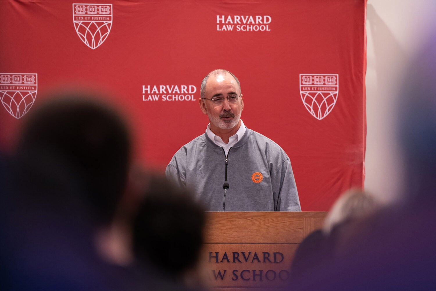 United Auto Workers leader Shawn Fain delivers keynote at Harvard Trade ...