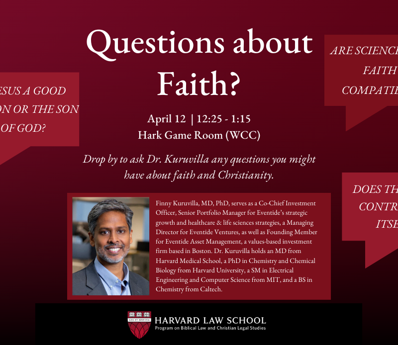 Program on Biblical Law and Christian Legal Studies Archives - Harvard ...