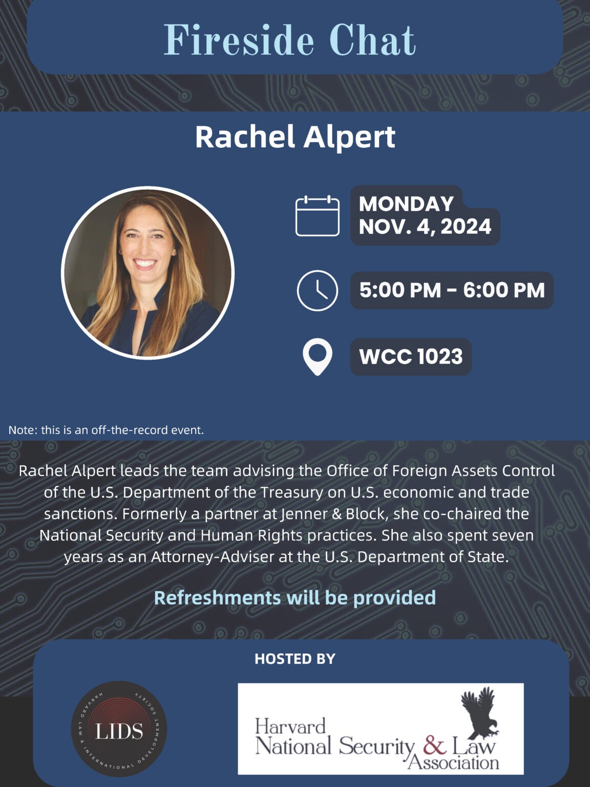 Fireside Chat with Rachel Alpert, Chief Counsel, Office of Foreign ...