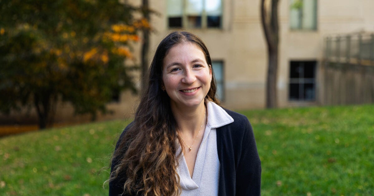 Lindsay Gabow ’27, an Army veteran with a focus on the free exchange of ...