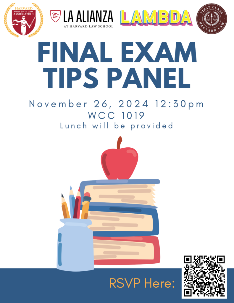 Final Exam Tips Panel - Harvard Law School | Harvard Law School