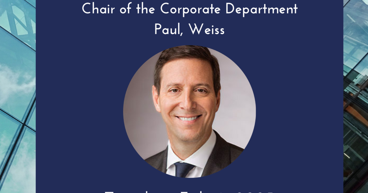 HALB Leadership Series: Scott Barshay, Chair, Paul, Weiss (Corporate ...