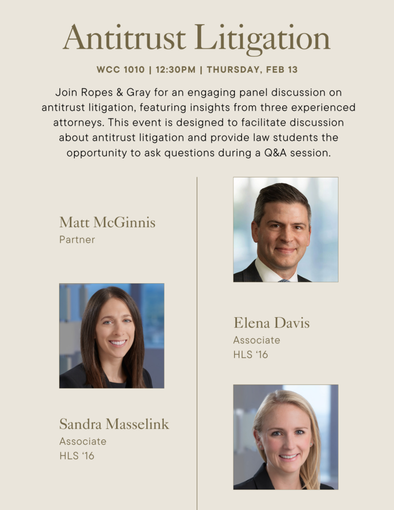 Ropes & Gray — Q&A with Antitrust Attorneys - Harvard Law School ...