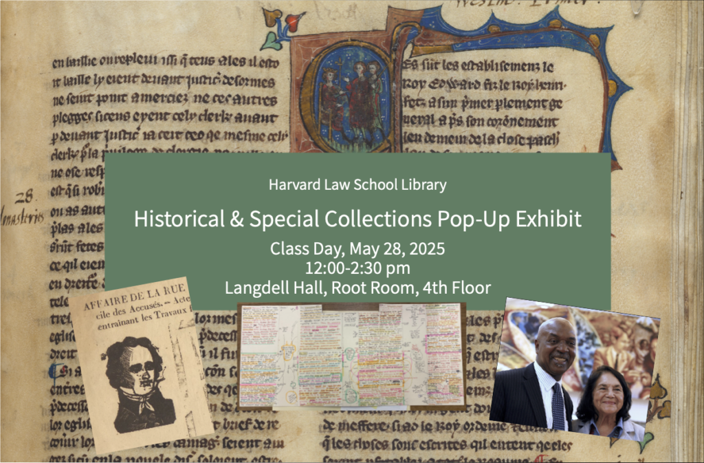 Library Pop-Up Exhibit - Harvard Law School | Harvard Law School