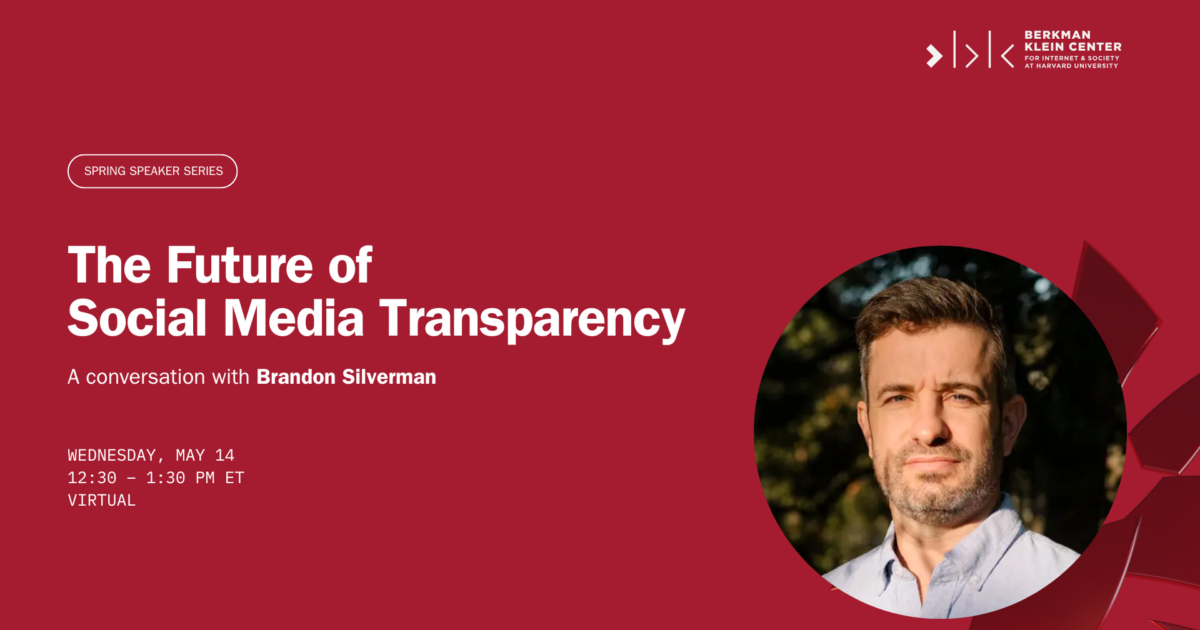 The Future of Social Media Transparency - Harvard Law School | Harvard ...