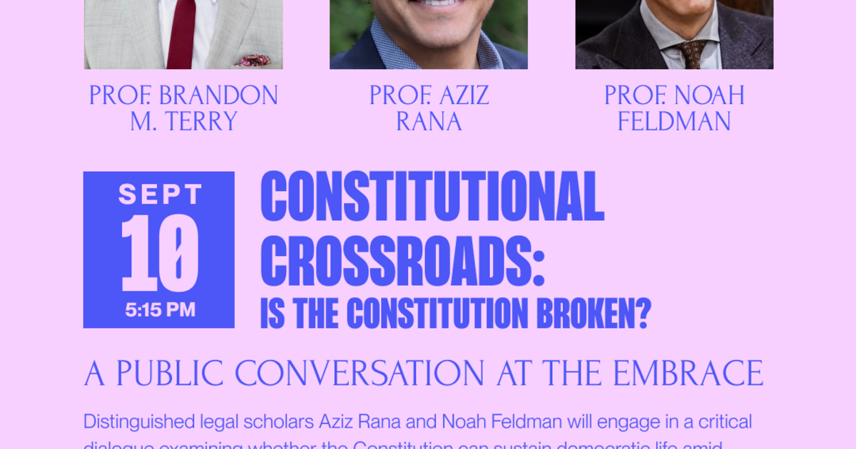 Constitutional Crossroads: Is the Constitution Broken? - Harvard Law ...