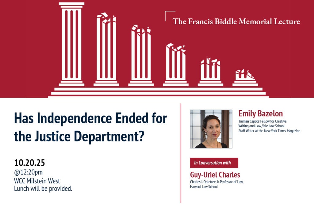Francis Biddle Memorial Lecture: Has Independence Ended for the Justice ...