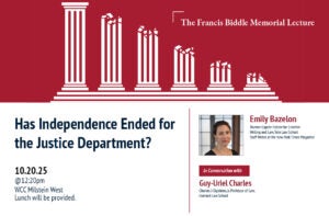 Francis Biddle Memorial Lecture: Has Independence Ended for the Justice ...