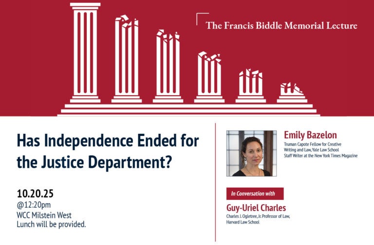 Francis Biddle Memorial Lecture: Has Independence Ended for the Justice ...