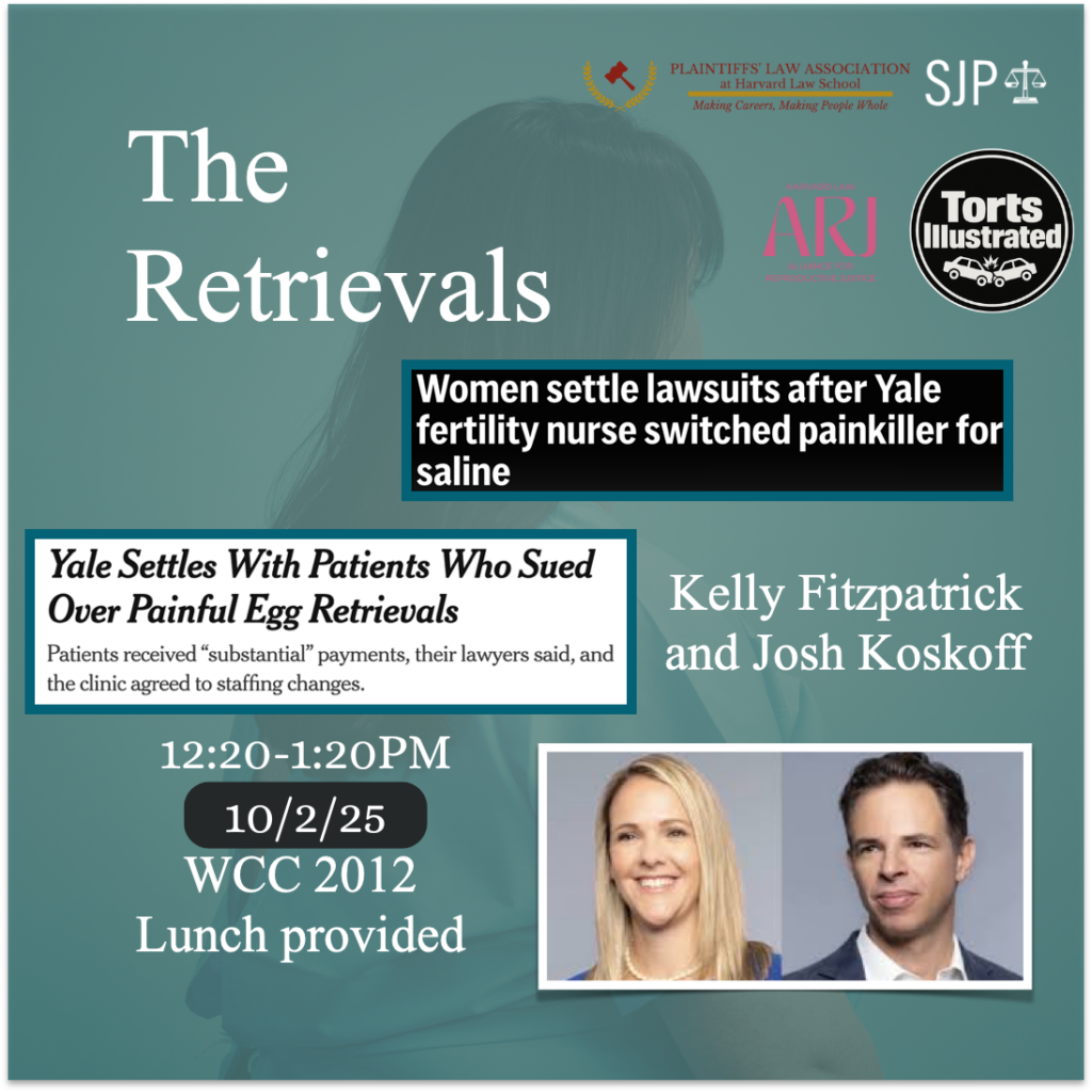 Lunch Talk about “The Retrievals” case with Kelly Fitzpatrick and Josh ...