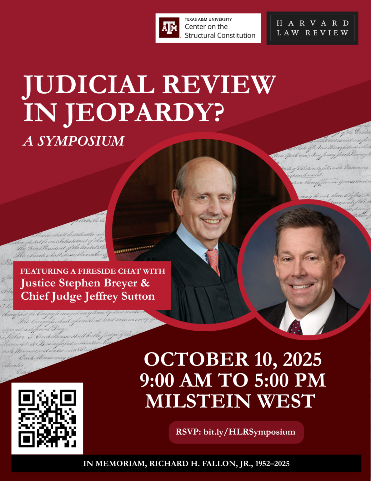 Judicial Review in Jeopardy? A Symposium Featuring Justice Stephen ...