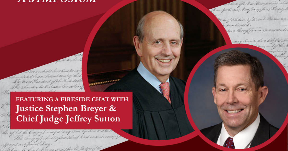 Judicial Review in Jeopardy? A Symposium Featuring Justice Stephen ...