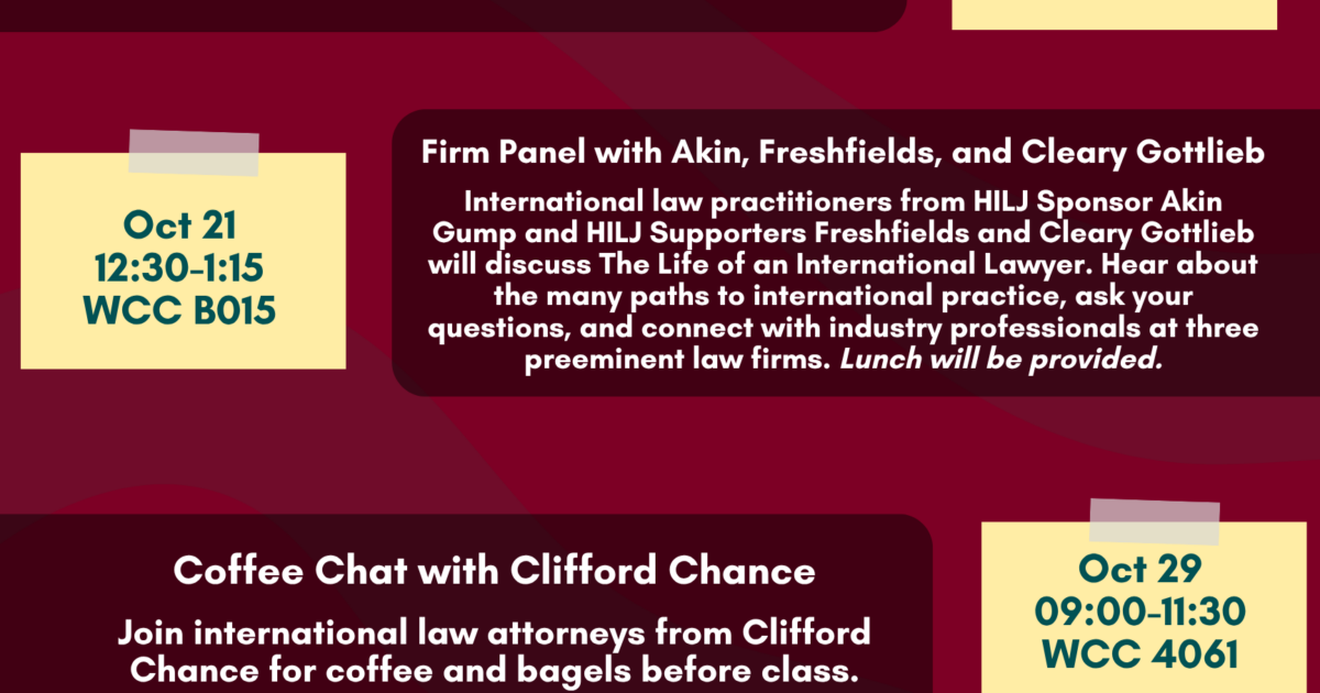 ILJ Firm Panel with Akin, Freshfields, and Cleary - Harvard Law School ...