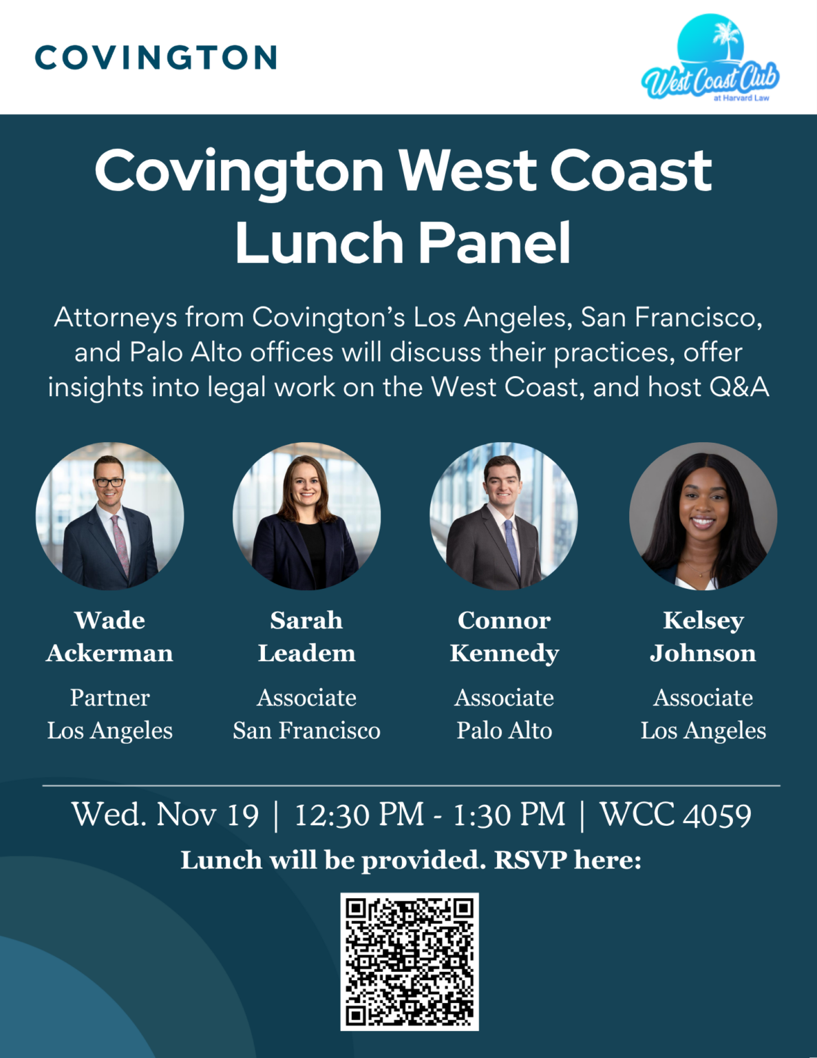 Covington West Coast Lunch Panel - Harvard Law School | Harvard Law School