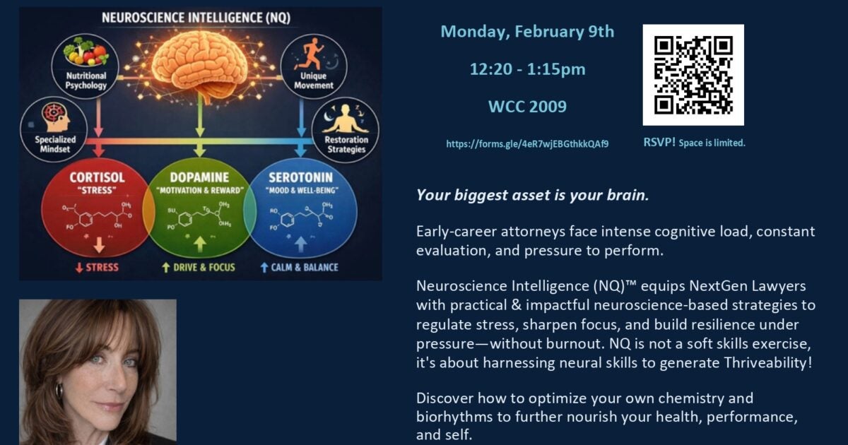 Neuroscience Intelligence (NQ) for Lawyers: the NextGen Approach to ...